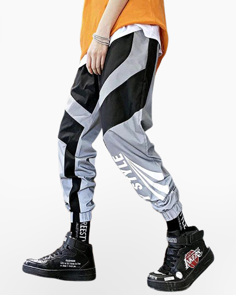 Reflective Japanese Jogging Pants Daily Style – Streetwear