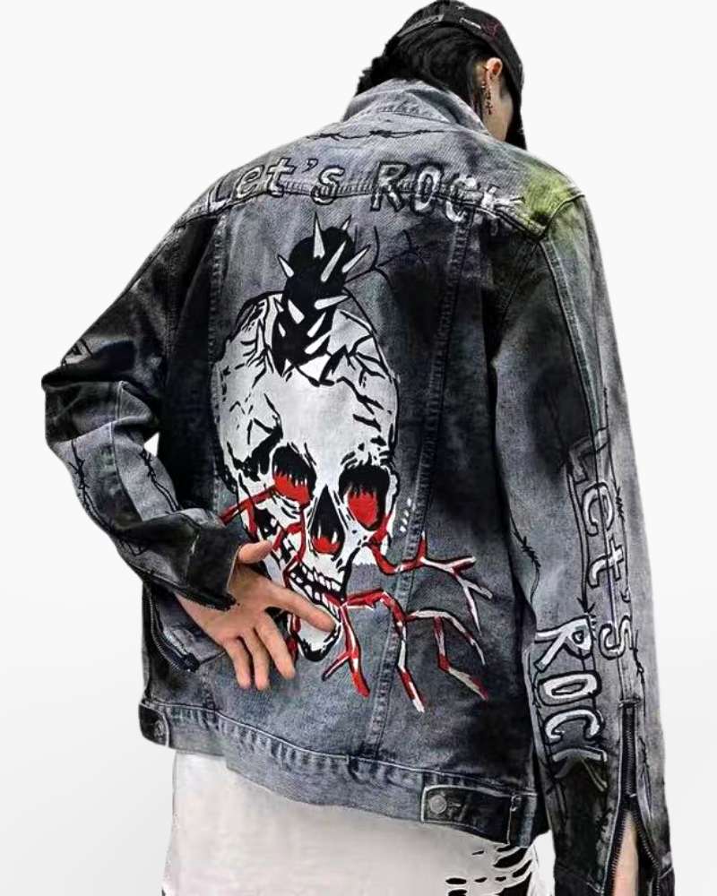Denim Jacket Skull – Streetwear
