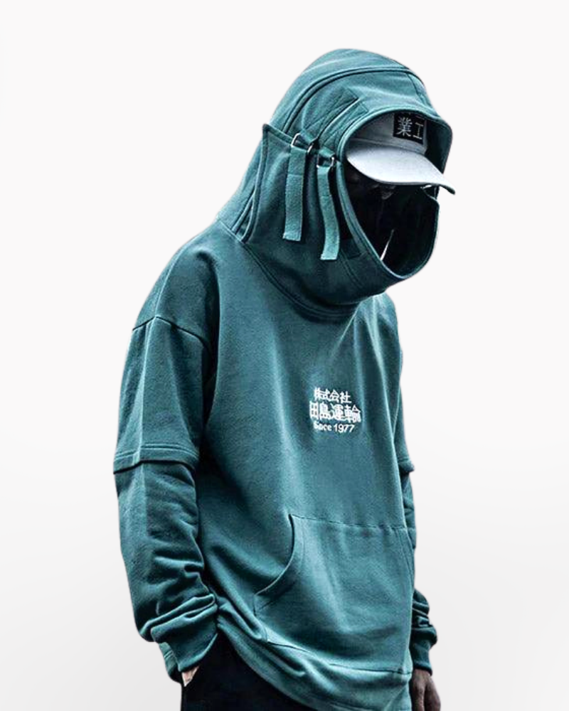 Japanese Hoodie Techwear Straps – Streetwear